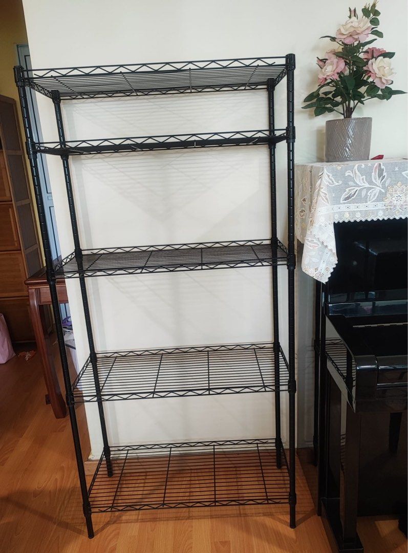 Non-rusting Black Coates Metal Rack, Furniture & Home Living, Furniture ...
