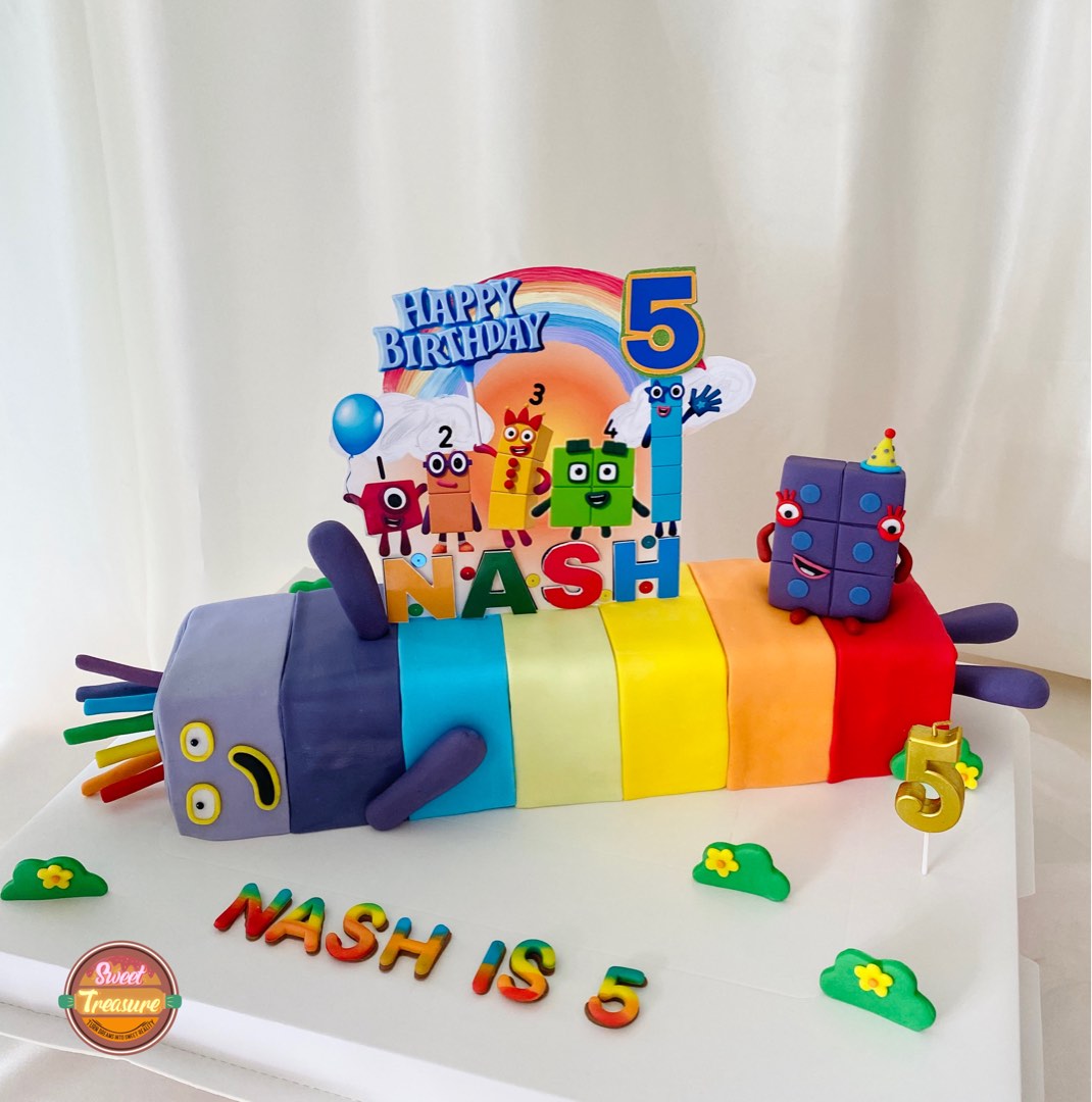 Number block cake, Food & Drinks, Homemade Bakes on Carousell