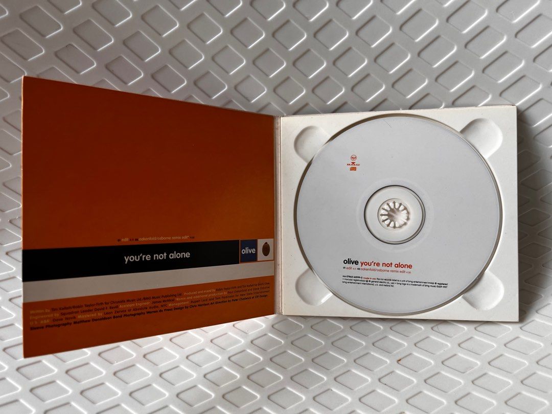 Olive “You’re Not Alone” CD single, Hobbies & Toys, Music & Media, CDs ...
