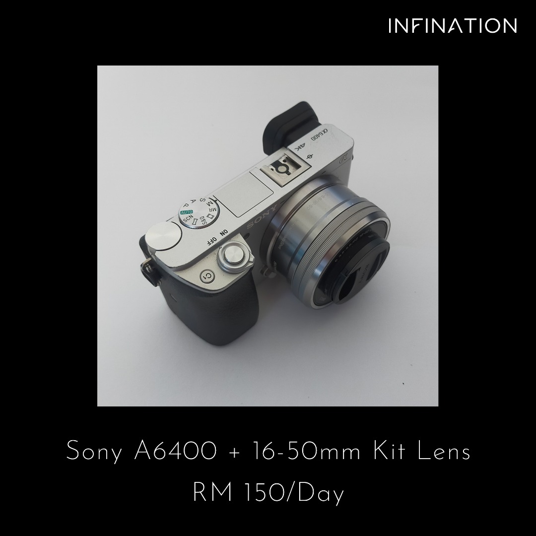 [ONLY FOR RENTAL] Sony A6400 (Body + Kit Lens), Photography, Cameras on ...