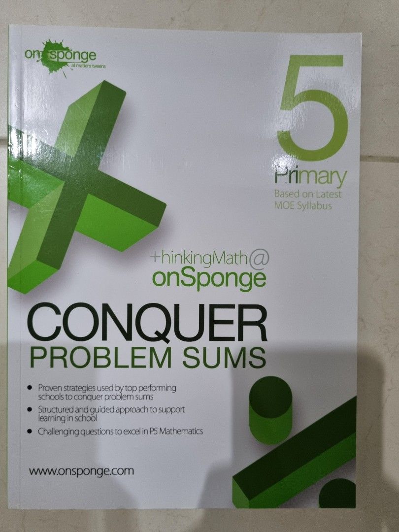 OnSponge Conquer Problem Sums P5, Hobbies & Toys, Books & Magazines ...