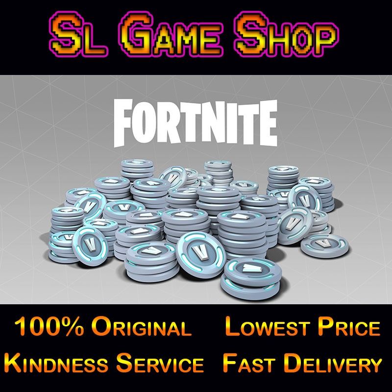 Original Fortnite Vbucks Epic Game VB 1000 2800 5000 13500 PC Xbox ...
