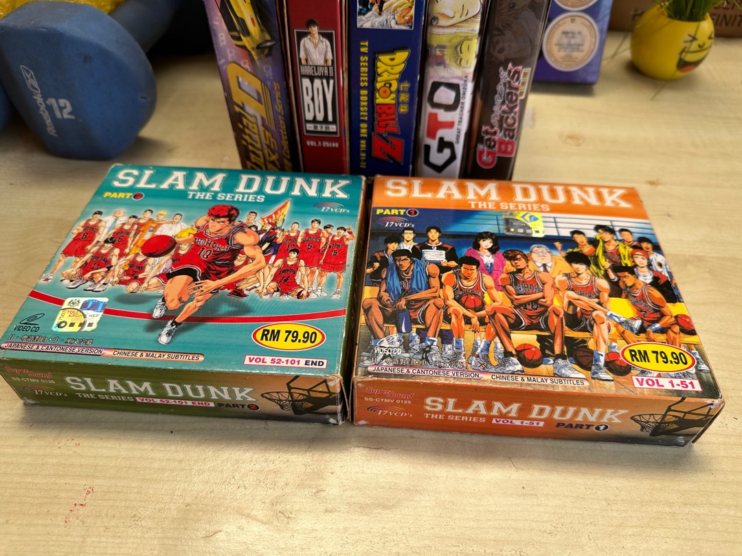 Original Fullset Slam Dunk Anime VCD set, Hobbies & Toys, Music & Media ...