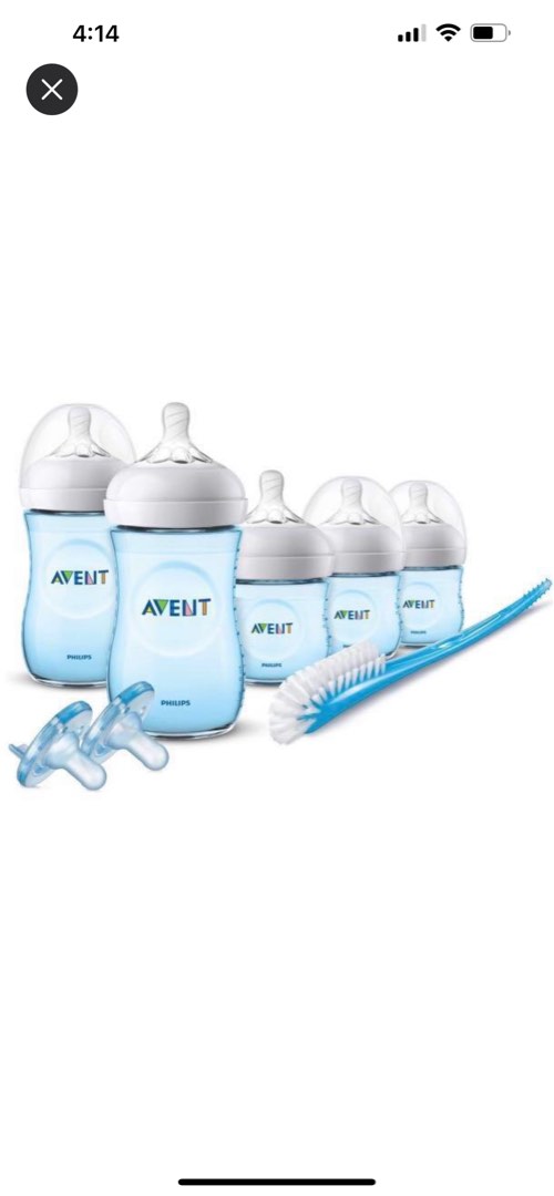 Philips Avent Natural Baby Bottle Blue Gift Set, Babies & Kids, Nursing ...