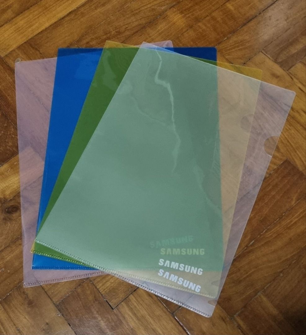 Plastic File Folder (L-shaped) - Samsung Brand (pack of 4), Hobbies ...