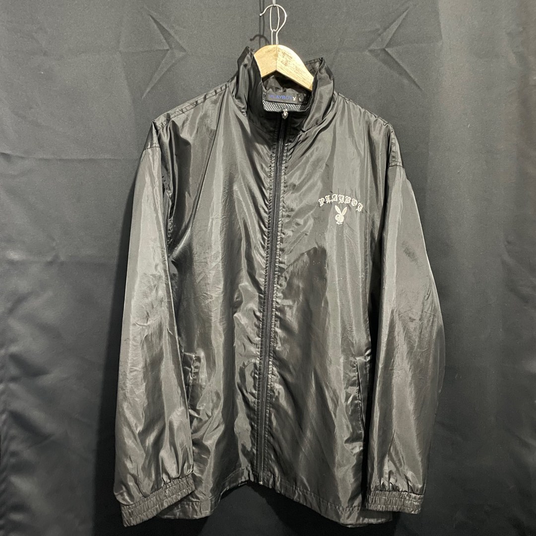 Playboy Windbreaker Type ( Black Series ), Men's Fashion, Coats ...