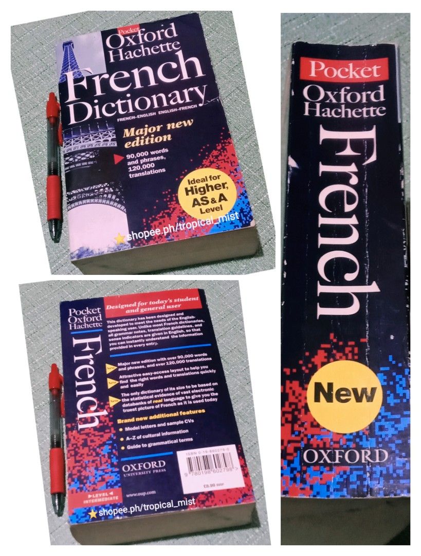 Pocket French Dictionary by Oxford Hachette, Hobbies & Toys, Books ...