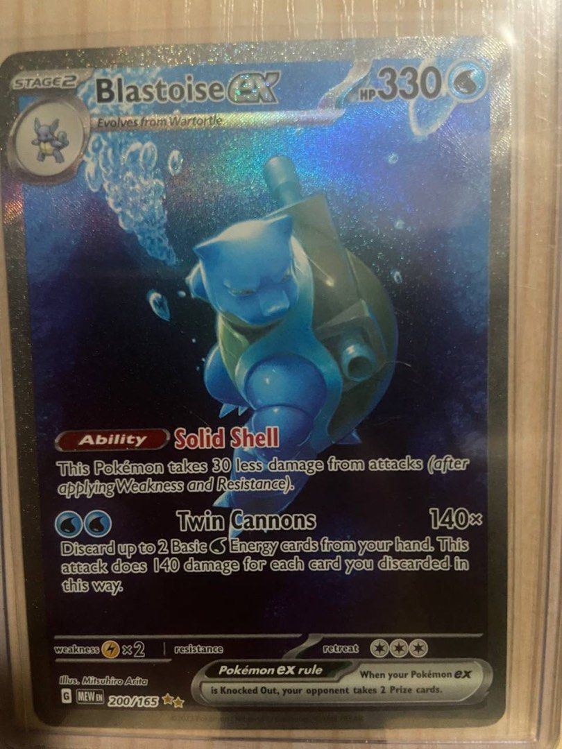 Pokemon Scarlet and Violet 151 Blastoise ex #200, Hobbies & Toys, Toys ...