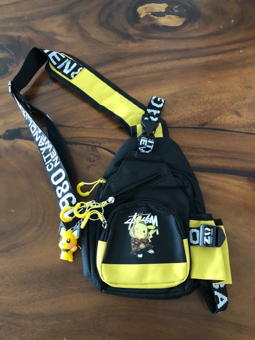 Pokemon Stussy Sling with letting, Hobbies & Toys, Travel, Luggage on ...