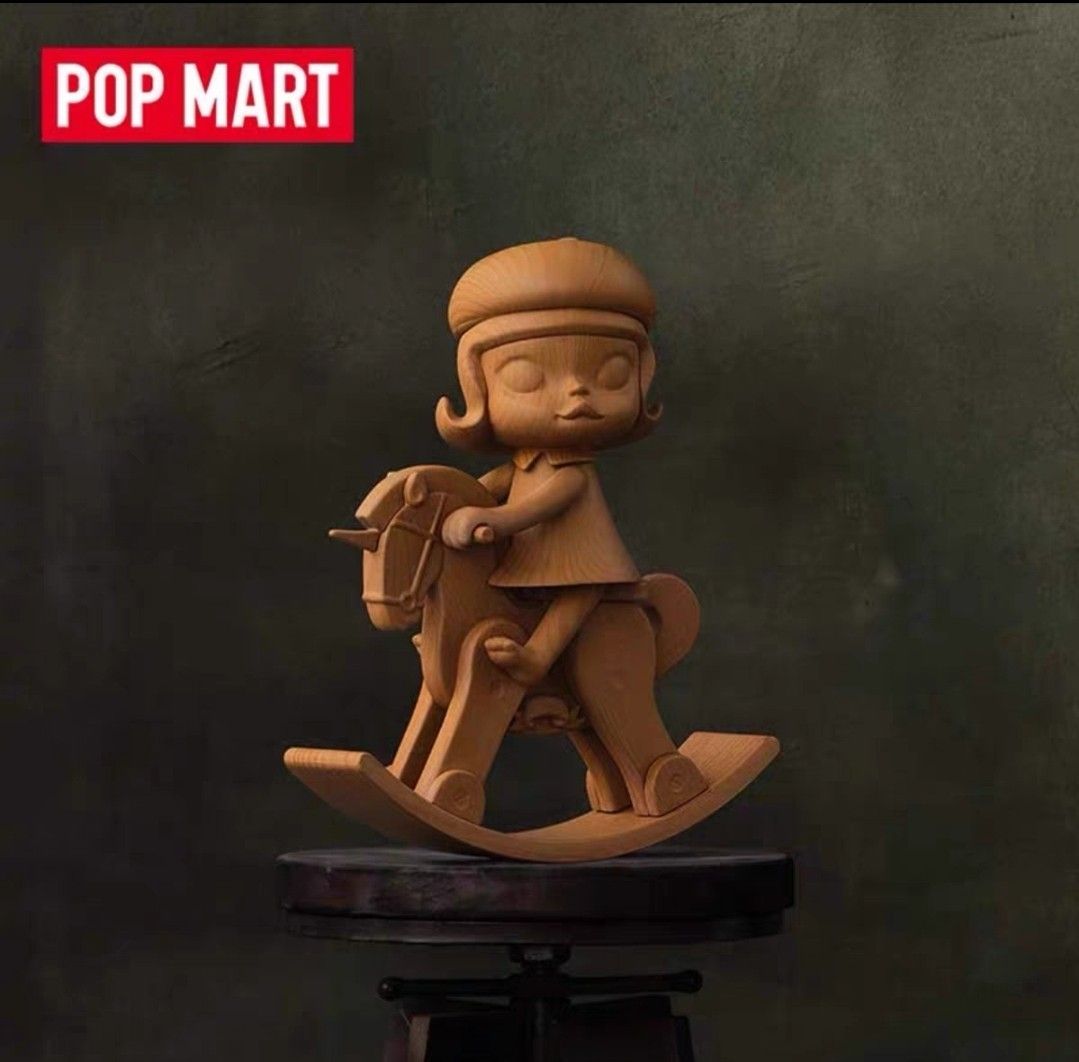 Popmart Molly Anniversary 100% Molly & Unicorn Wood Version Secret ...