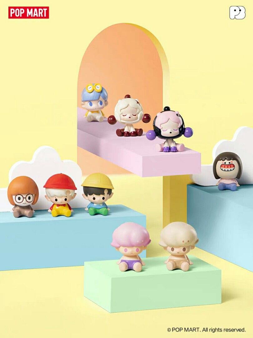 [PO Confirm Design] PopMart PopBean Classic Sitting Series, Hobbies ...