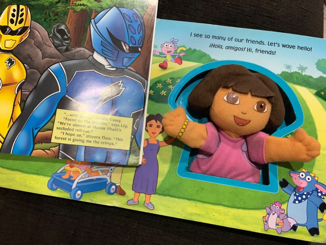 Power ranger n Dora 3 D children book, Hobbies & Toys, Books ...