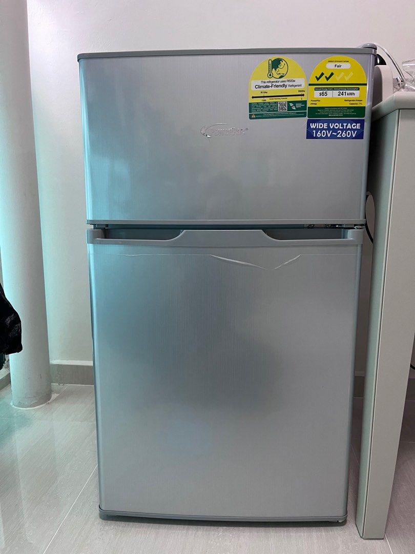 Powerpac Mini Fridge Mini Bar with Freezer 71L 2 Doors, TV & Home ...