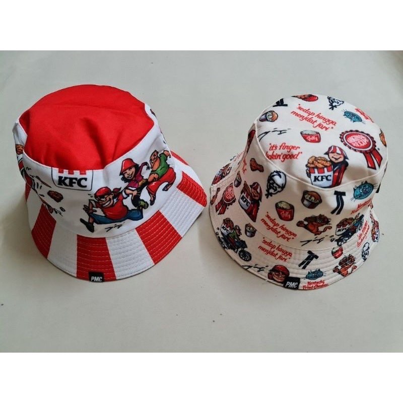 (Pre-Order) Bucket Hat KFC x PMC x Ujang, Men's Fashion, Watches ...