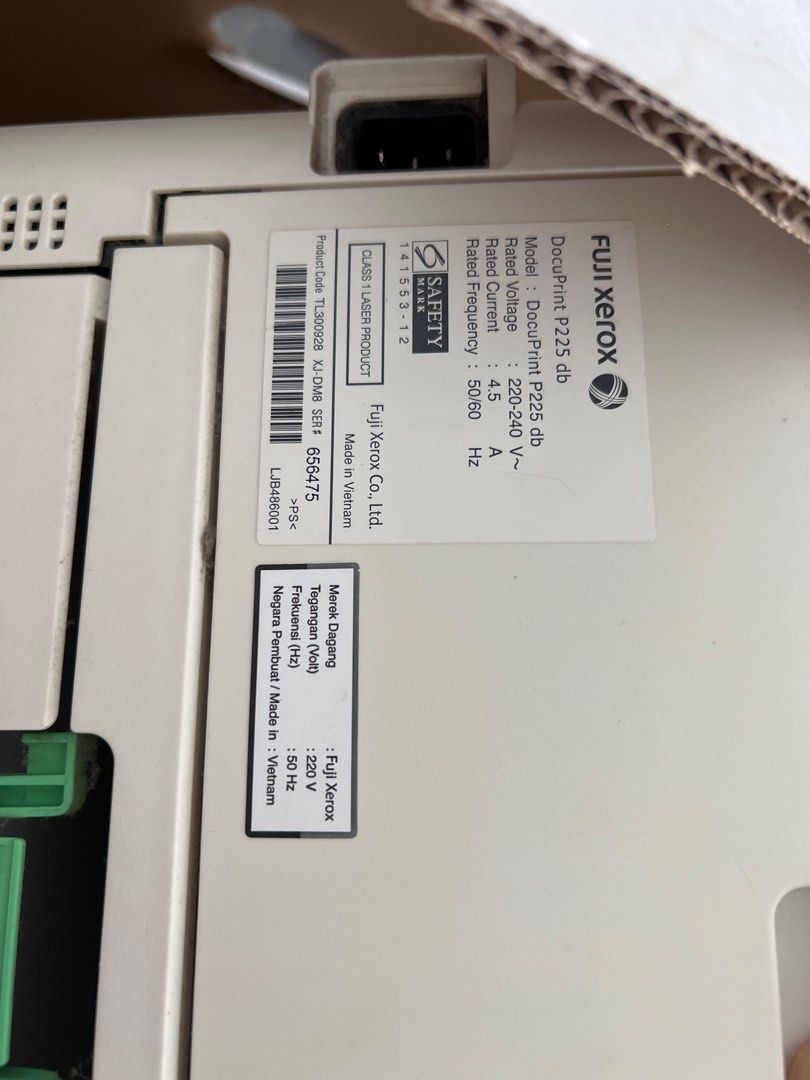 FUJI XEROX DOCUPRINT P225DB laser printer, Computers & Tech, Printers ...