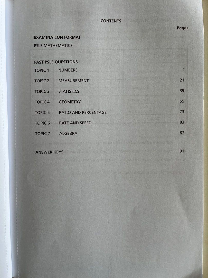 PSLE examination question topical Mathematics 2020-2022, Hobbies & Toys ...