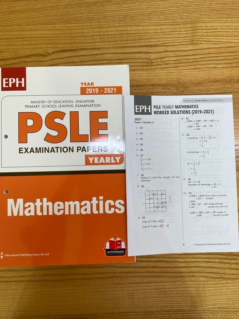 PSLE math 2019-2021, Hobbies & Toys, Books & Magazines, Assessment ...