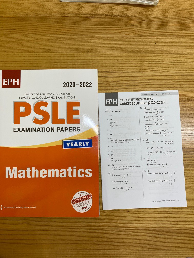 PSLE Mathematics 2020-2022, Hobbies & Toys, Books & Magazines ...