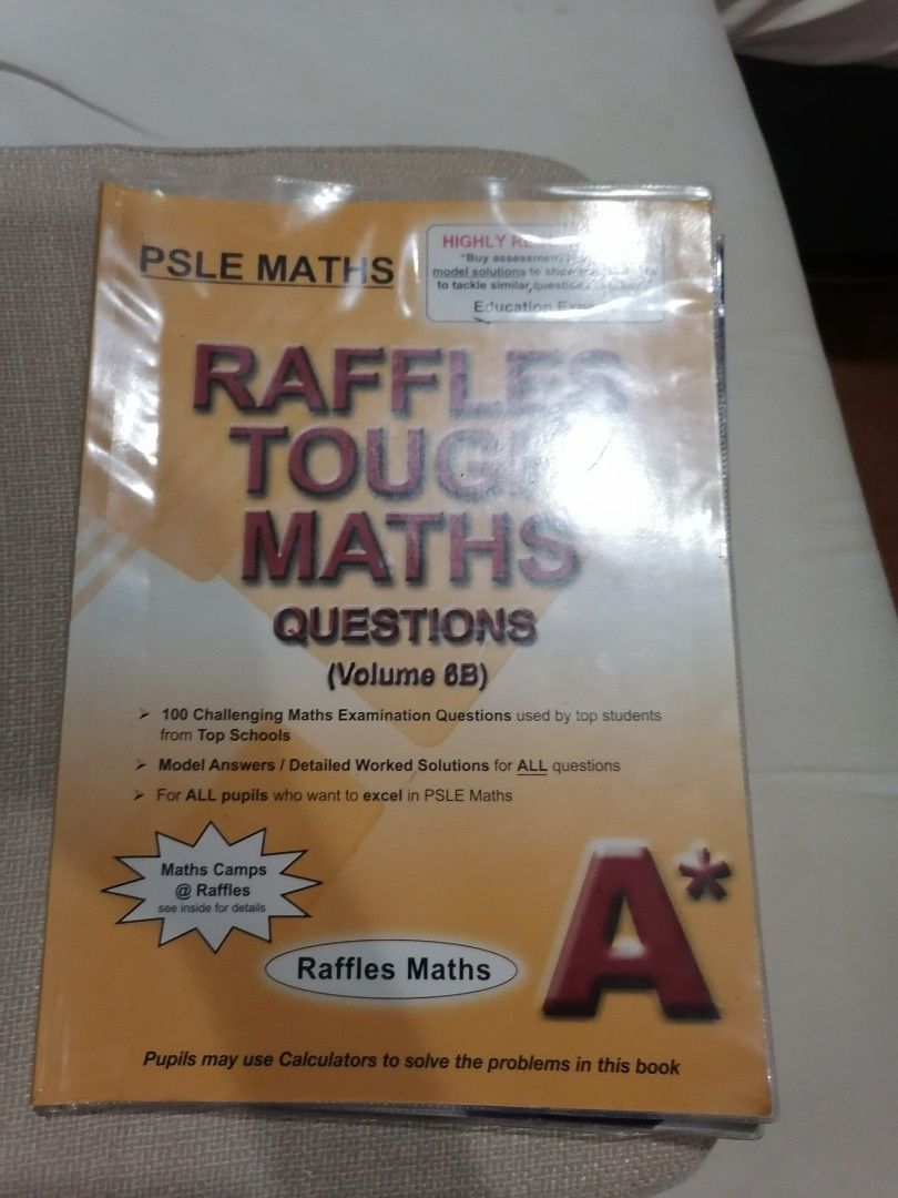 PSLE MATHS BOOKS Raffles tough math, Hobbies & Toys, Books & Magazines ...