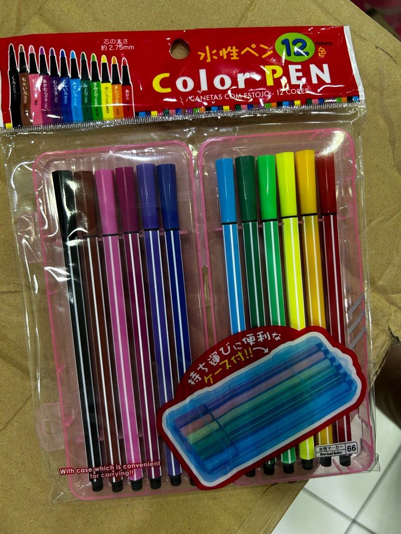 Pulpen berbagai macam warna 1 set, Buku & Alat Tulis, Alat Tulis di ...
