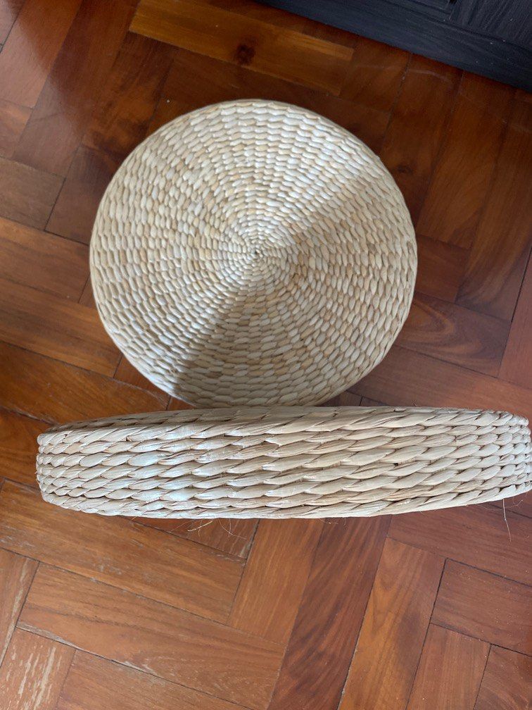 Ratan round floor mats, Furniture & Home Living, Home Decor, Carpets ...