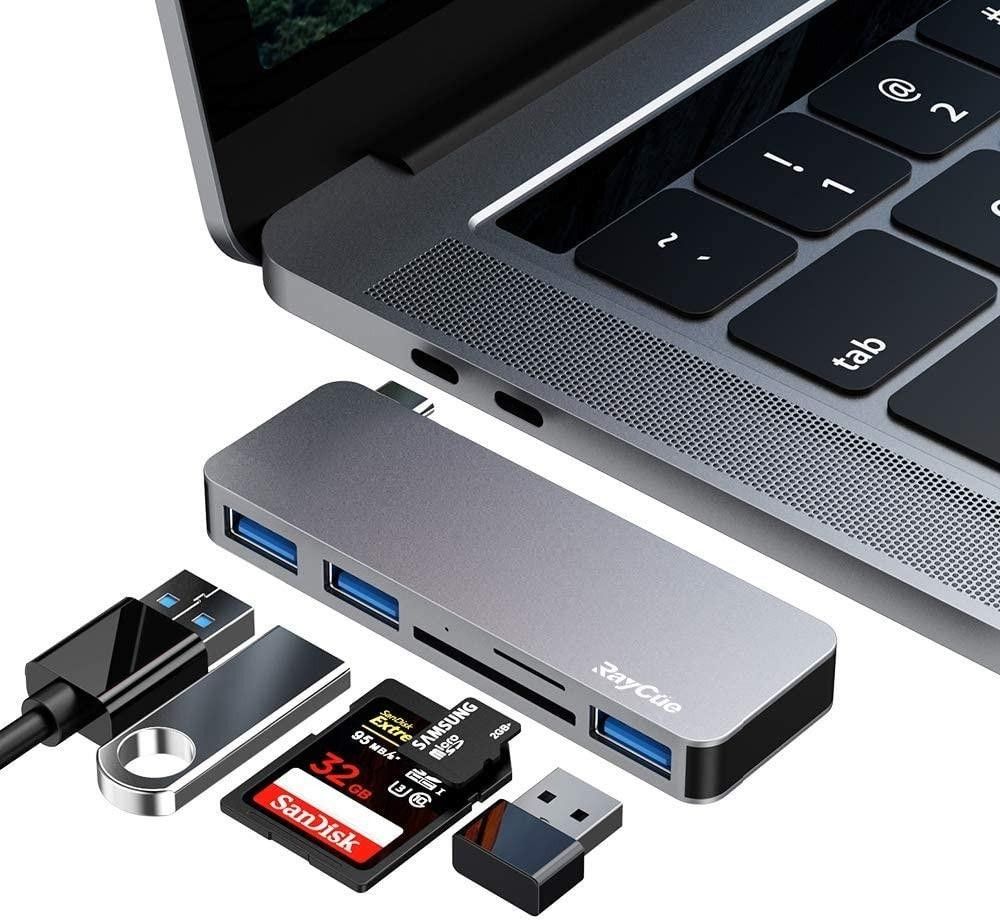 RayCue USB C Hub, Type C Hub Adapter, 5 in 1 Multi-Port Adapter with ...