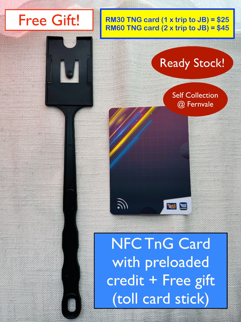 [Ready Stock] NFC enhanced Touch 'n Go Card RM30/60 credits + Free Gift ...