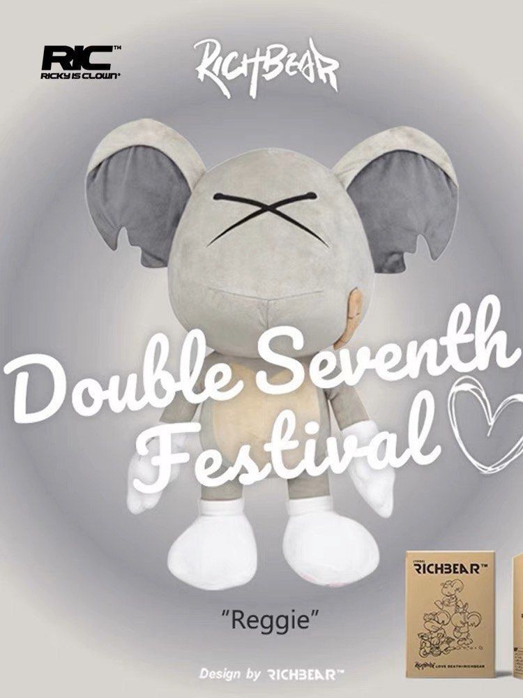 RickyIsClown x RICHBEAR Limited Edition Plush Doll, Hobbies & Toys, Toys & Games on Carousell