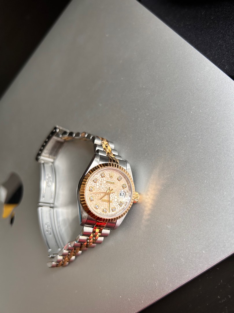 ROLEX DATEJUST 3D Computer Dial 10 BIG Diamonds (69173), Luxury ...