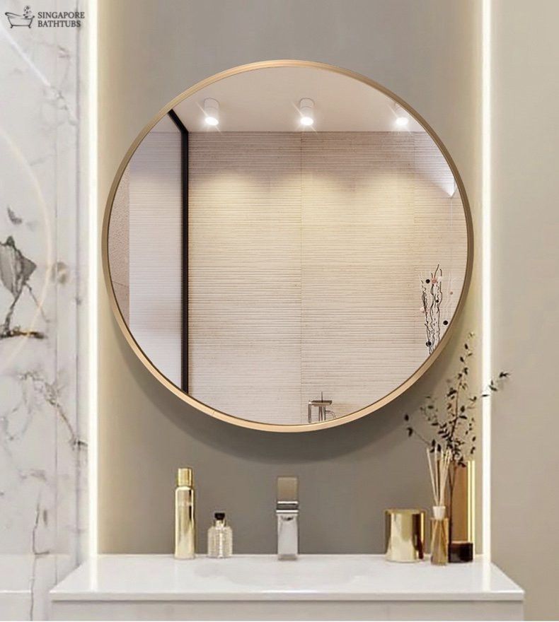 Round mirror 30x30", Furniture & Home Living, Home Decor, Mirrors on ...