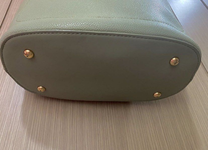 Sage green PU leather shoulder / handbag, Women's Fashion, Bags ...