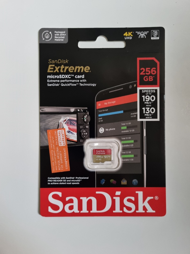 SanDisk Extreme 256GB Micro SD, Mobile Phones & Gadgets, Mobile ...