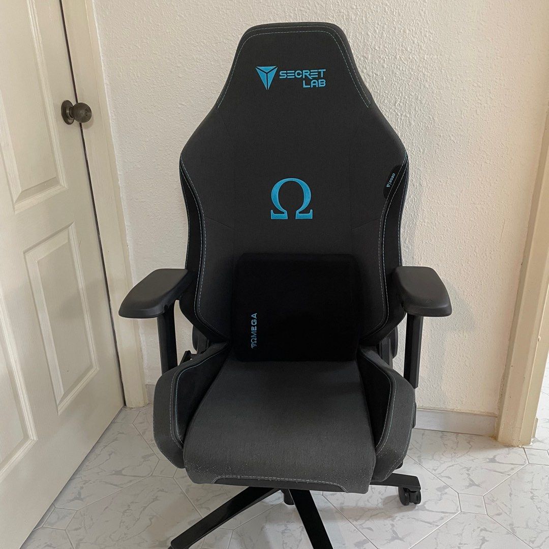 Secretlab Omega Softweave Charcoal Blue, Furniture & Home Living ...