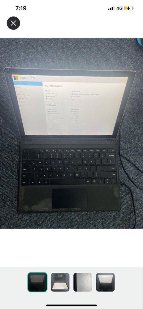 Sell Microsoft surface pro 4 screen cracked $80 each have 20 sets ...