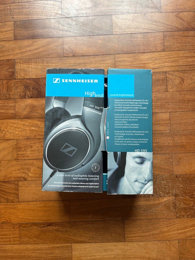 Senheiser HD595 open back headphones, Audio, Headphones & Headsets on ...