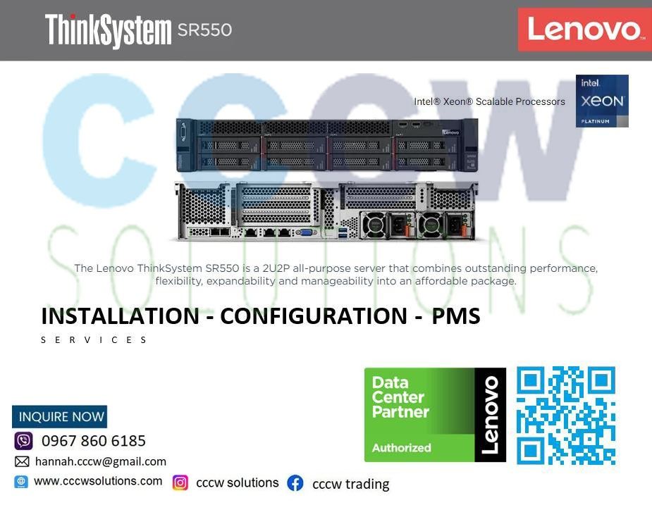 Server - ThinkSystem SR550 Gen2 - Rack 2U (2.5" HDD) Processor: Intel ...