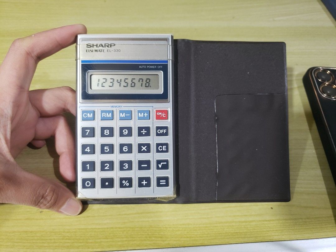 SHARP ELSI MATE EL-330 Vintage 1980's Calculator - FREE SHIPPING ...