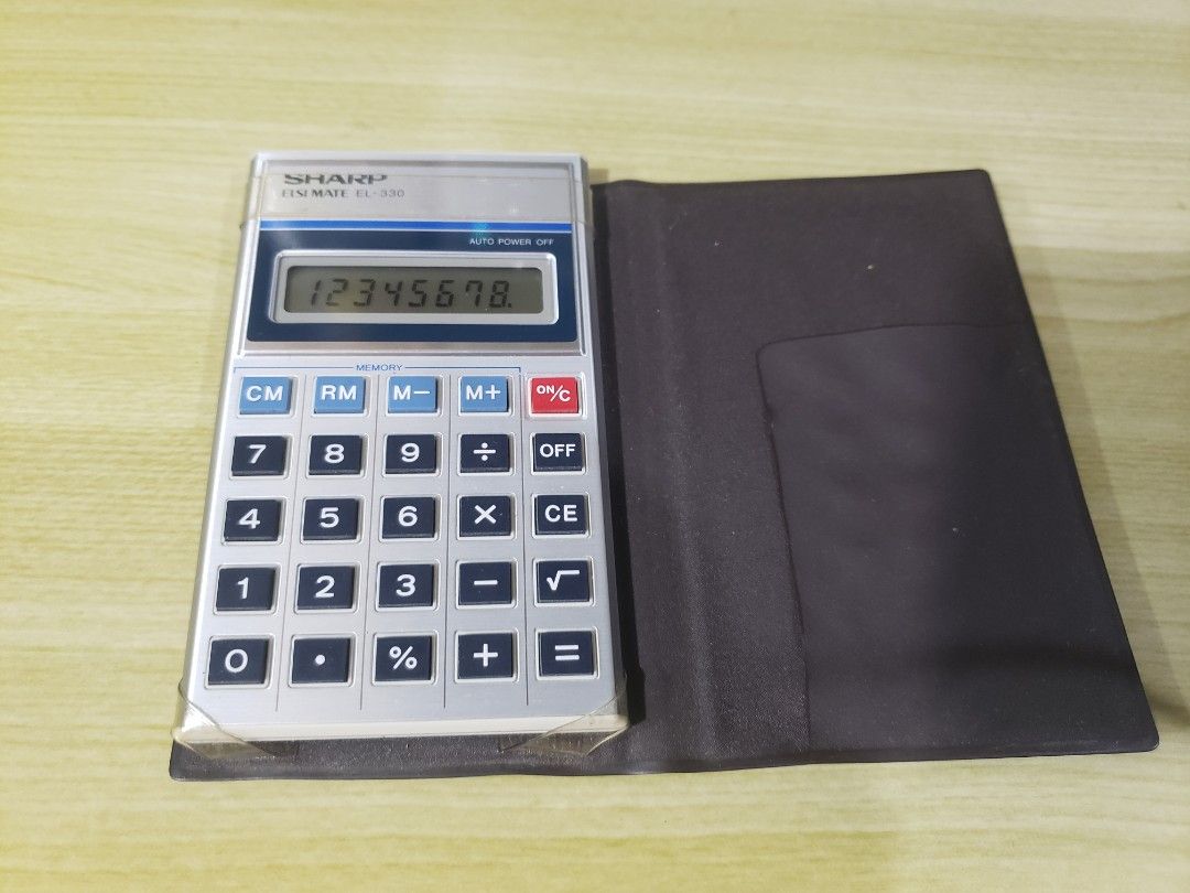SHARP ELSI MATE EL-330 Vintage 1980's Calculator - FREE SHIPPING ...