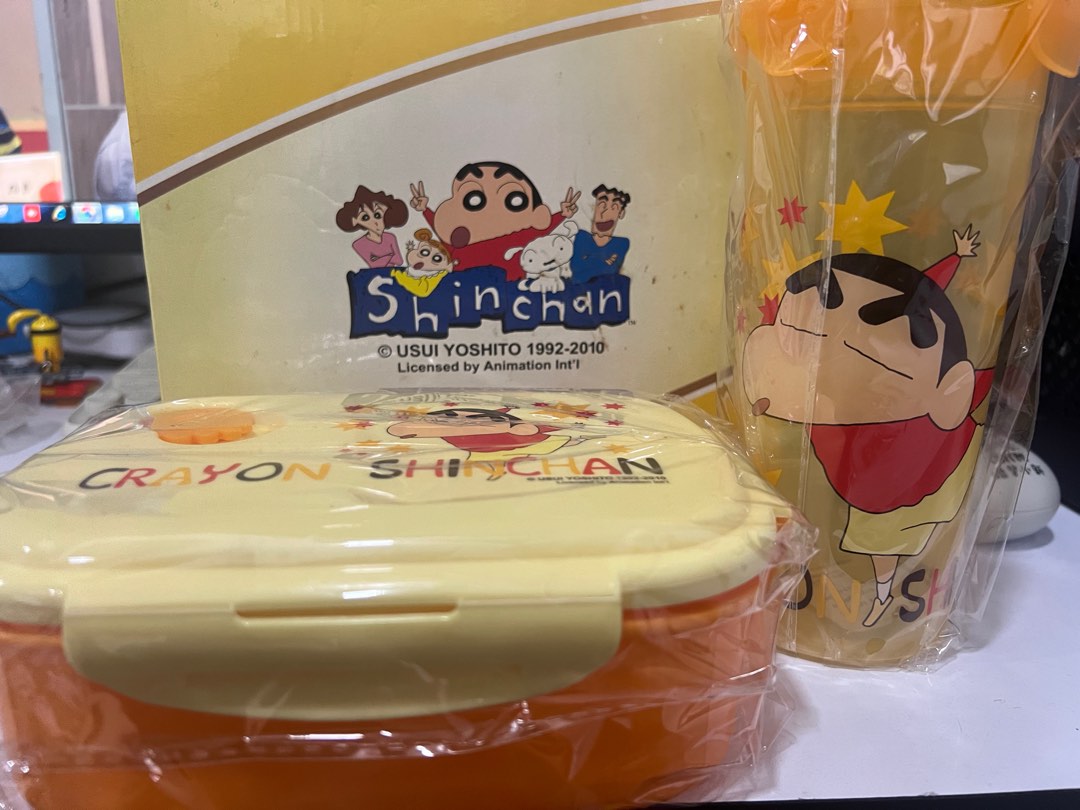 Shin Chan Lunch Box and Tumbler, Furniture & Home Living, Kitchenware ...