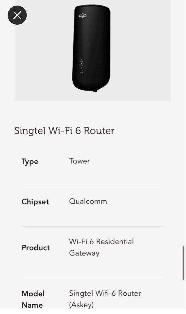 Singtel Wi-Fi 6 Router, Computers & Tech, Parts & Accessories ...