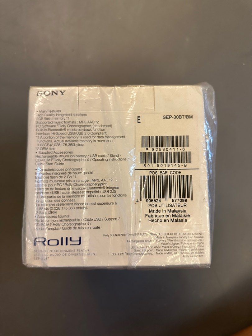 Sony Rolly SEP-30BT Black (2 GB) Digital ROBOTIC Media Player, Audio, Portable Music Players on ...