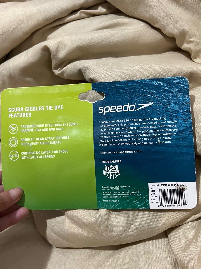 Speedo Kids Scuba Giggles Swimming Goggles, Hobbies & Toys, Travel ...