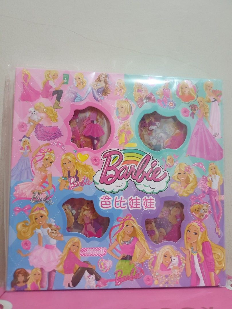 Sticker box barbie 100pcs, Buku & Alat Tulis, Alat Tulis di Carousell