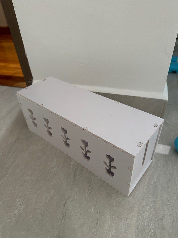 Storage box to hide extension plug/cables, Furniture & Home Living ...