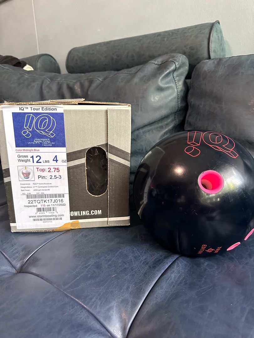 Storm IQ Tour 12lbs Bowling ball, Sports Equipment, Sports & Games ...