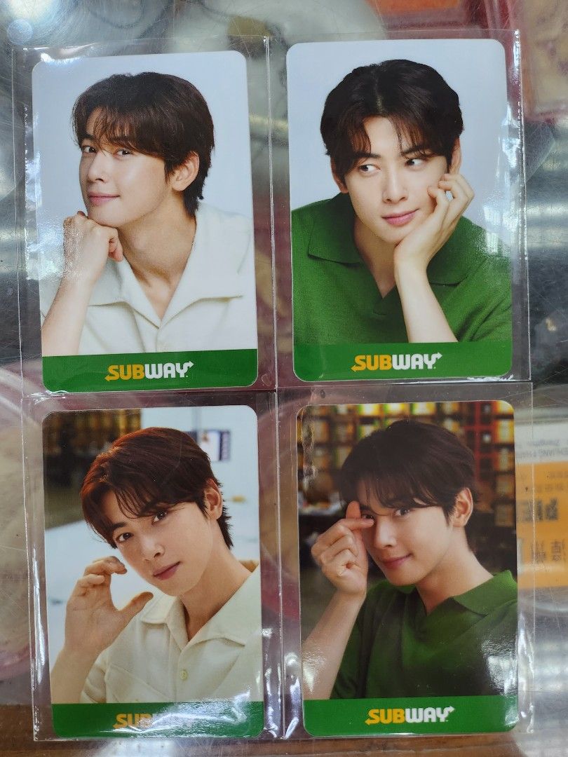 Subway Cha Eun Woo Card, Hobbies & Toys, Memorabilia & Collectibles, K ...