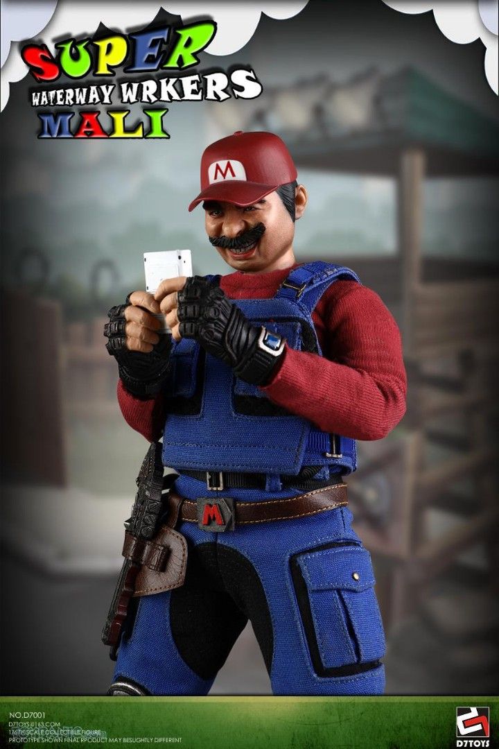 Super Mario D7TOYS 1/6 Super Waterway Wrkers Mali hot toys Mattel ...