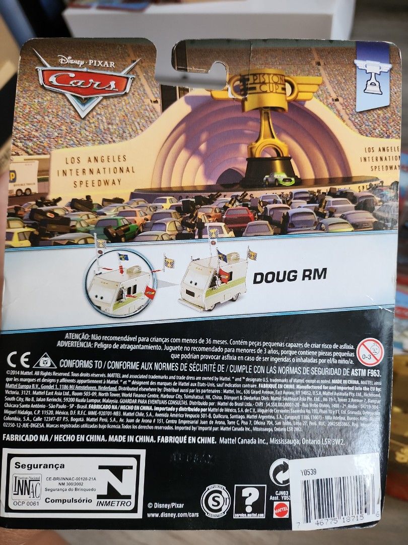 Super Rare Disney Pixar Cars Deluxe Bessie The Queen Doug RM Taco Mater ...