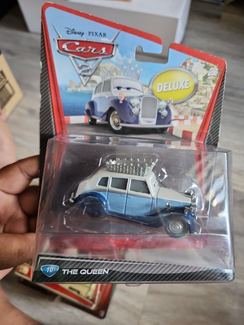 Super Rare Disney Pixar Cars Deluxe Bessie The Queen Doug RM Taco Mater ...