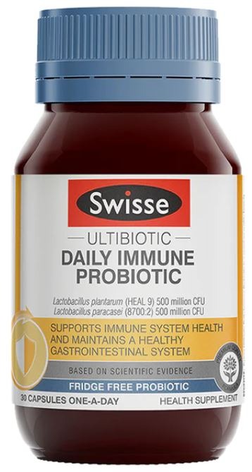 Swisse Ultibiotic Daily Immune Probiotic, Health & Nutrition, Health ...